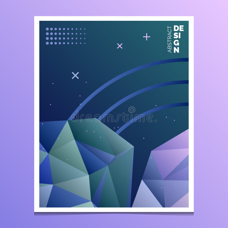 Abstract Composition. A4 Brochure Cover Design. Title Sheet Model ...