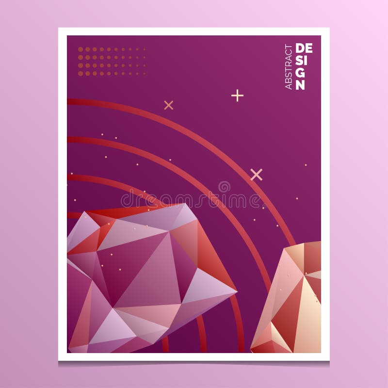 Abstract Composition. A4 Brochure Cover Design. Title Sheet Model ...