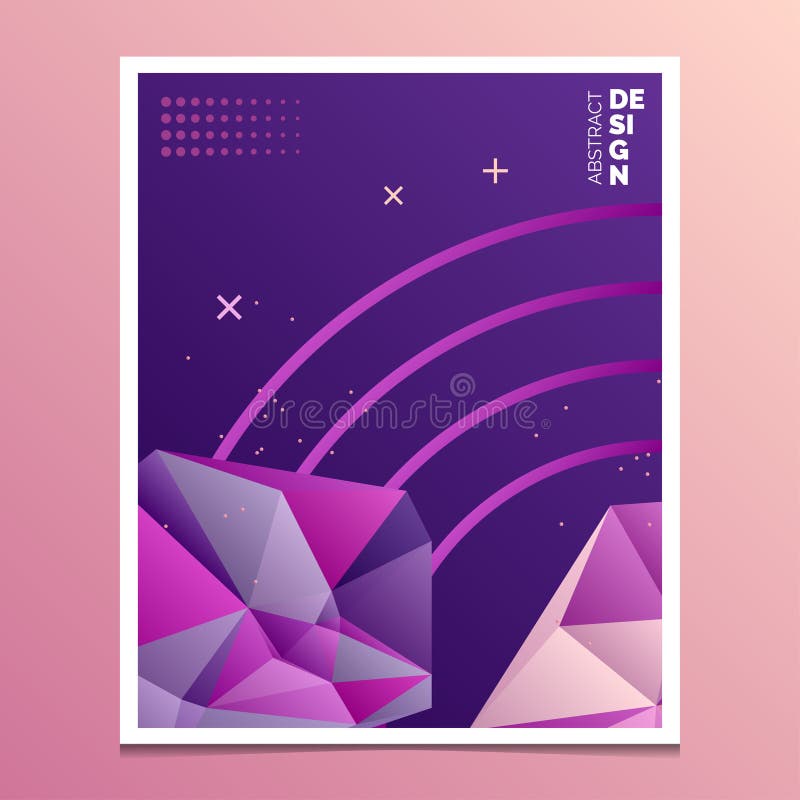 Abstract Composition. A4 Brochure Cover Design. Title Sheet Model ...