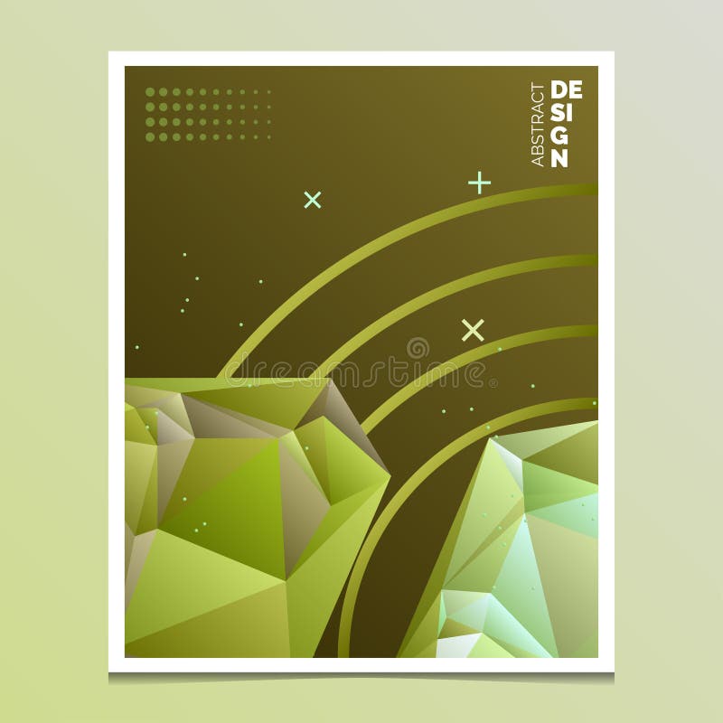 Abstract Composition. A4 Brochure Cover Design. Title Sheet Model ...