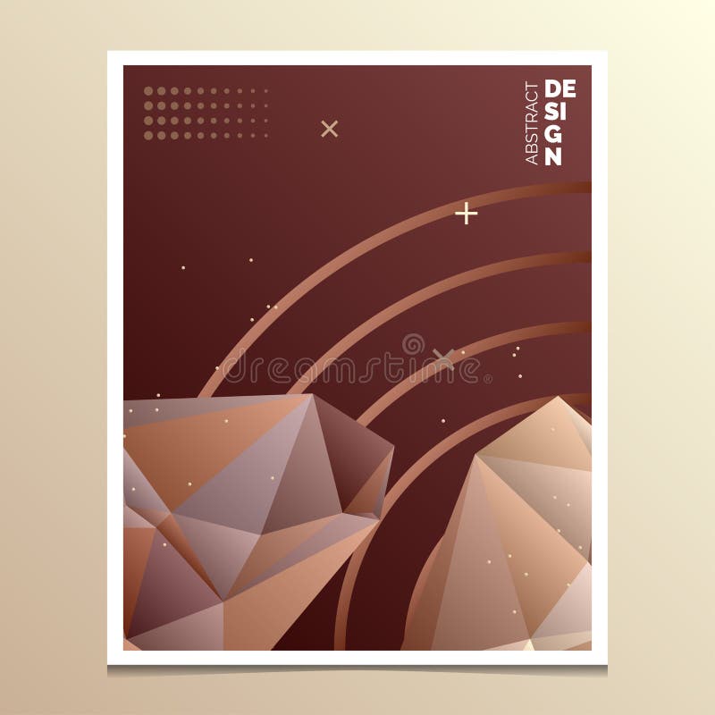 Abstract Composition. A4 Brochure Cover Design. Title Sheet Model ...