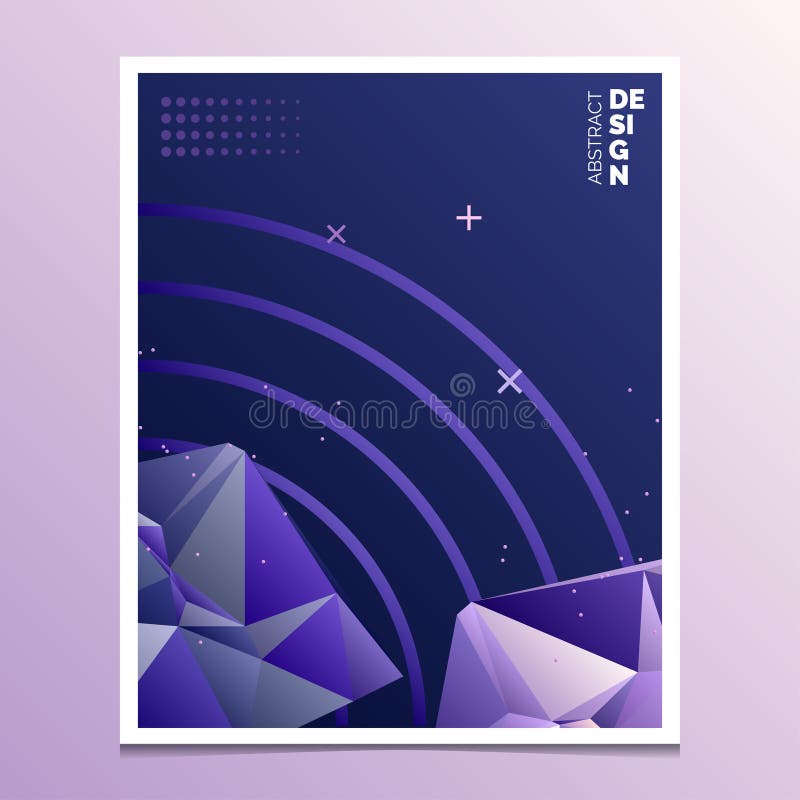 Abstract Composition. A4 Brochure Cover Design. Title Sheet Model ...