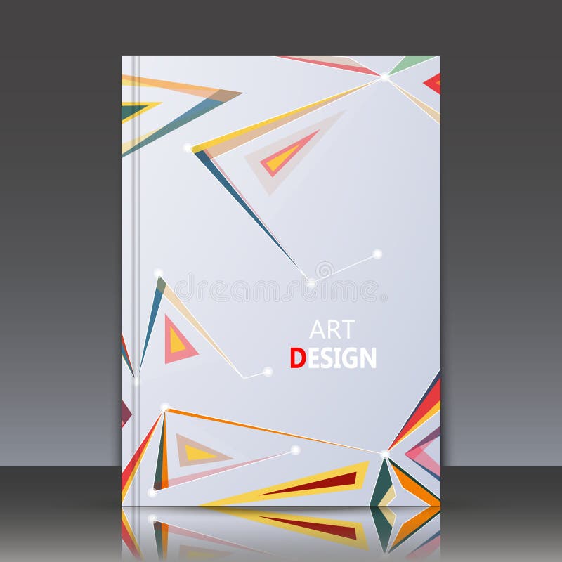 Abstract Composition, A4 Brochure Title Sheet, Geometric Shape, Line ...