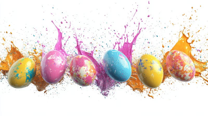 An Abstract Composition of Circular Elements and Liquid Paint. a ...