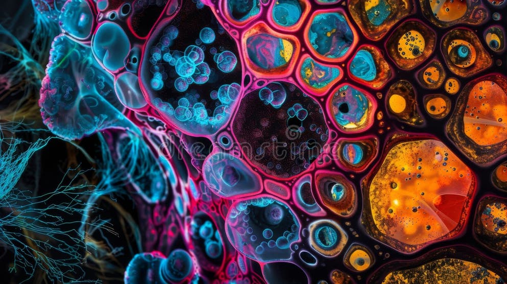 An Abstract Composition of Colors and Shapes Captured through a ...