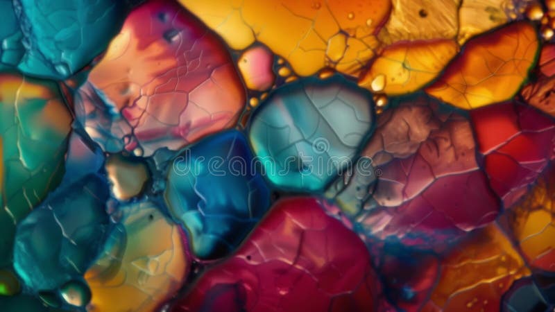 An Abstract Composition of Colors and Shapes Captured through a ...