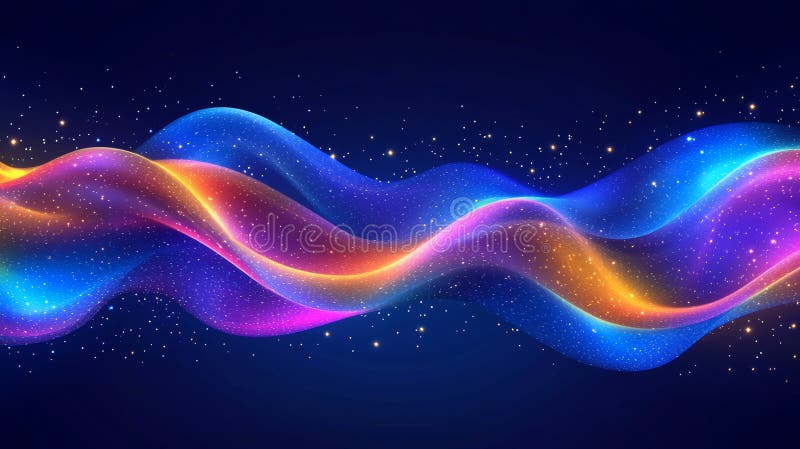 An Abstract Composition with a Cyberpunk Vibe, Showcasing Intersecting ...