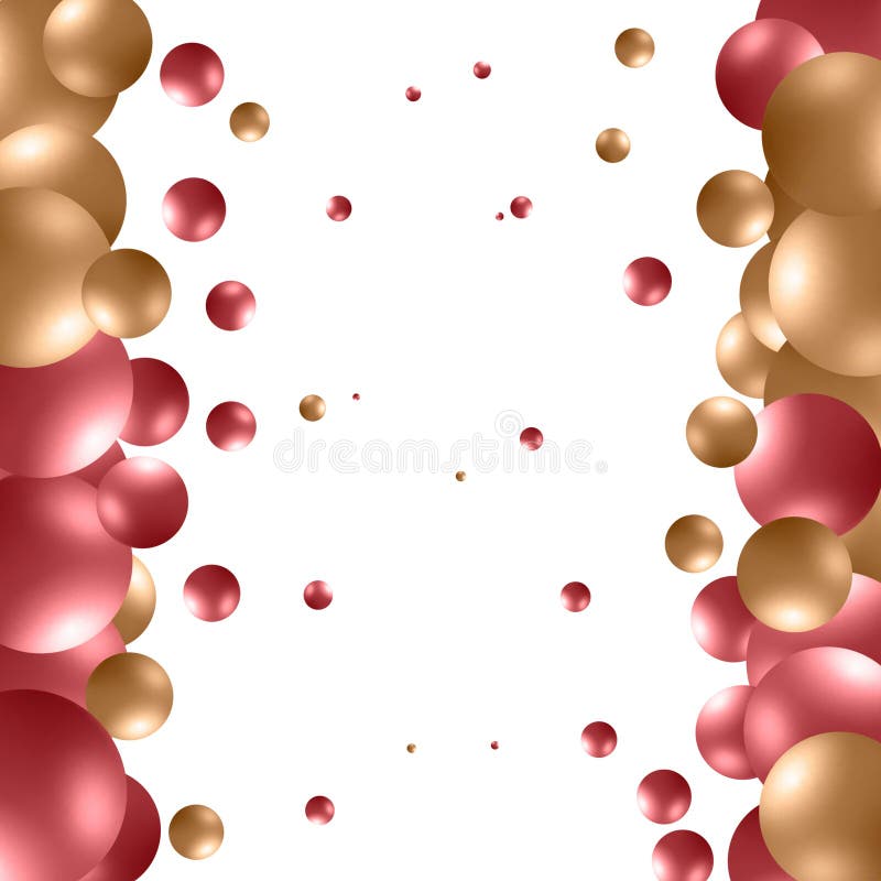 Abstract Composition with 3d Spheres. Pearls. Eps 10 Stock Illustration ...