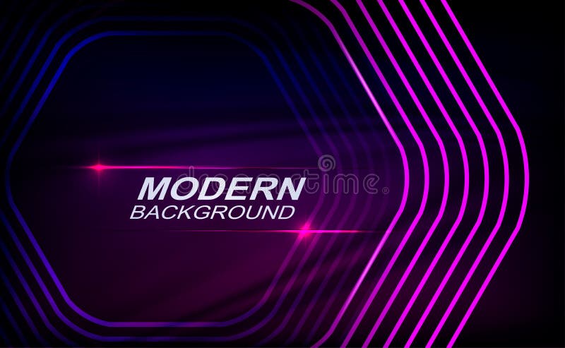 Abstract Composition of Dark Purple Color, Polygonal Figure with ...