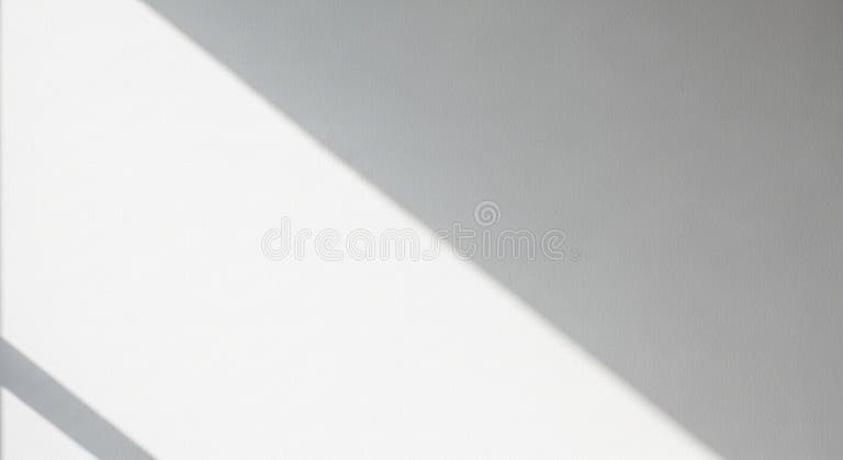 Abstract Composition with Diagonal Shadow Across a Textured White ...
