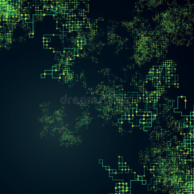 Vector genrative art stock vector. Illustration of intelligence - 119722336