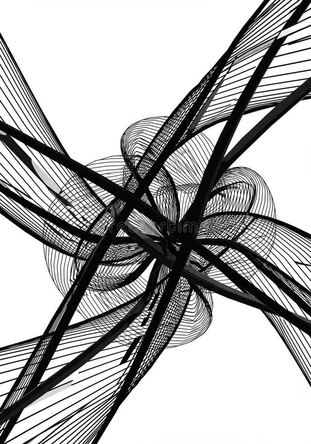 Black Curvilinear Lines Stock Illustrations – 432 Black Curvilinear ...