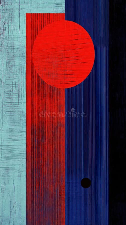 Abstract Composition Featuring Bold Colors and Geometric Shapes Stock ...