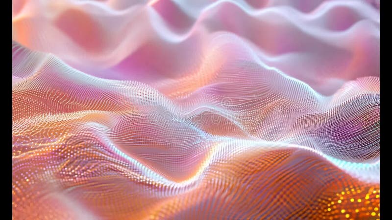 Abstract Digital Waveforms in Pastel Colors for Modern Artistic Design ...