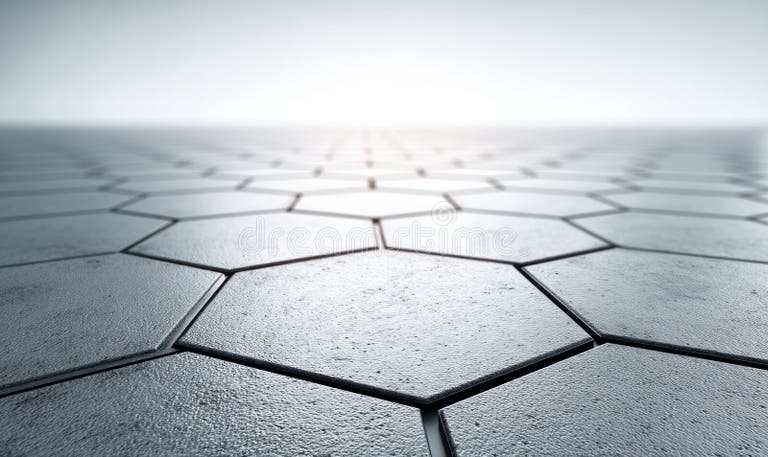 An Abstract Composition Featuring a Hexagonal Pattern, Creating a ...