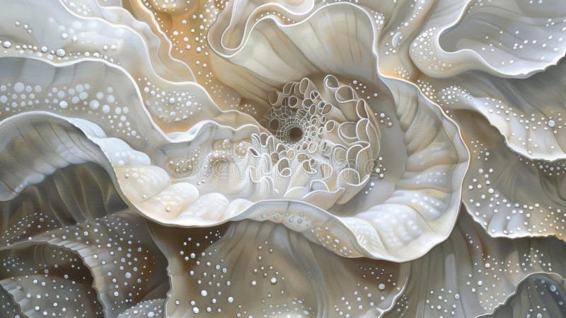 Elegant Abstract Nautilus Shell Artwork - Decorative Art for Home or ...