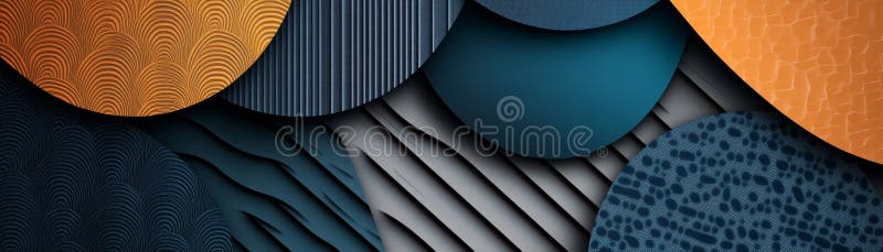 Abstract Composition Featuring Layered Geometric Shapes in Diverse ...