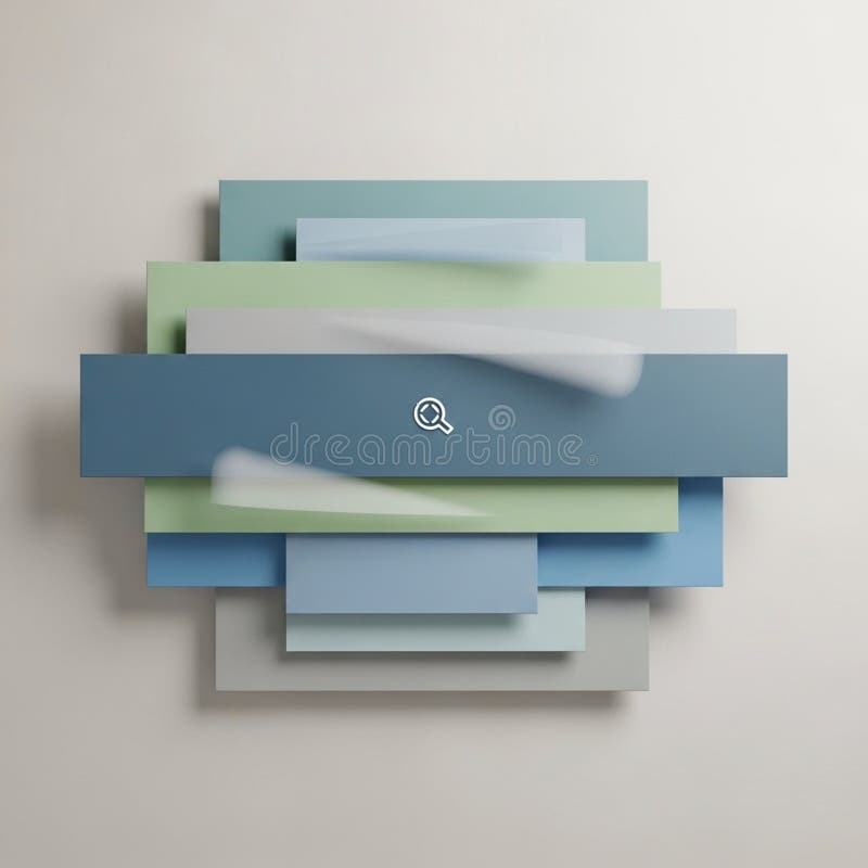 Layered Rectangular Panels Stock Illustrations – 315 Layered ...
