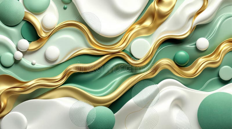 Abstract Composition Featuring Smooth, Organic Shapes Stock ...