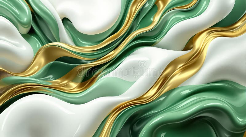 Abstract Composition Featuring Smooth, Organic Shapes Stock ...