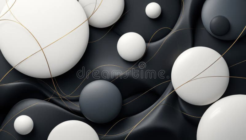 Abstract Composition Featuring Smooth, Organic Shapes Stock ...