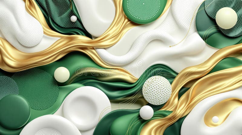 Abstract Composition Featuring Smooth, Organic Shapes Stock ...