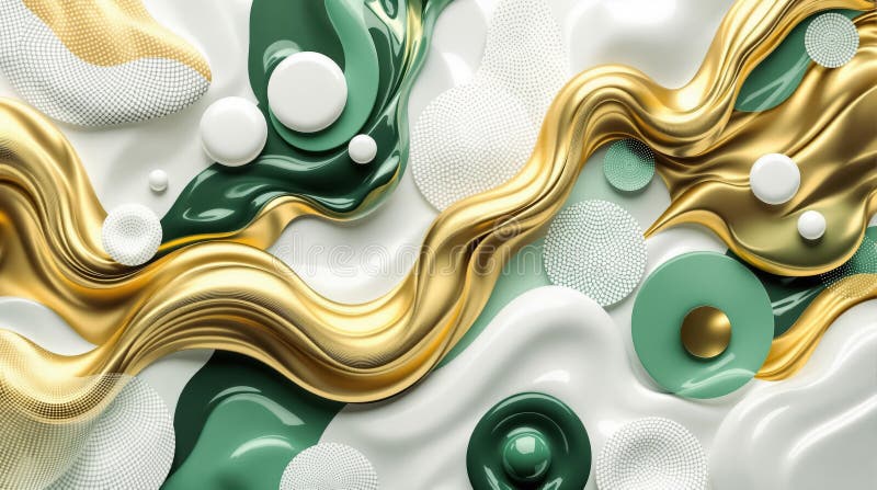 Abstract Composition Featuring Smooth, Organic Shapes Stock ...