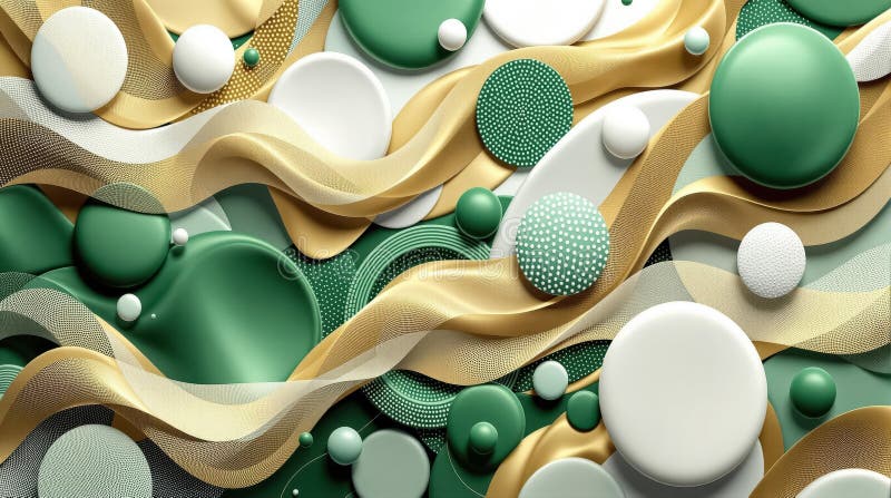 Abstract Composition Featuring Smooth, Organic Shapes Stock ...