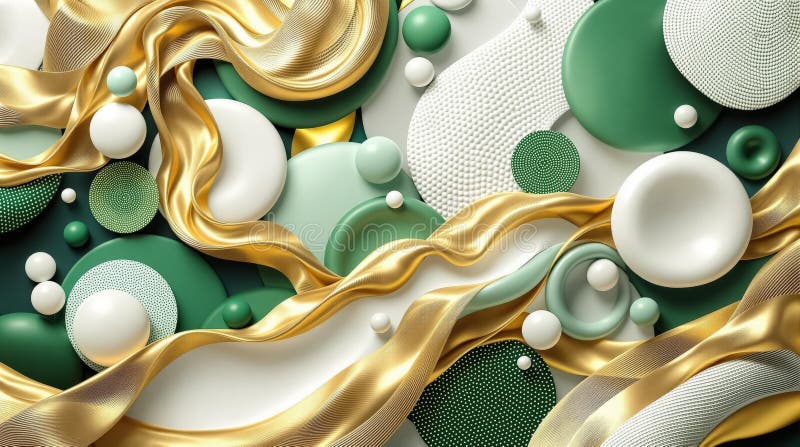 Abstract Composition Featuring Smooth, Organic Shapes Stock ...