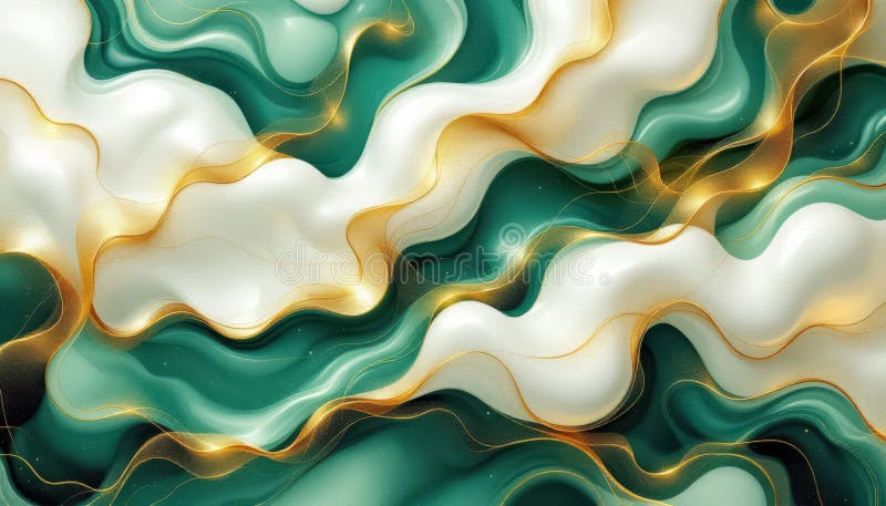 Abstract Composition Featuring Smooth, Organic Shapes Stock ...