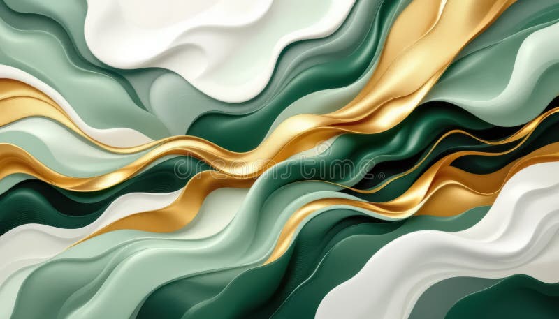 Abstract Composition Featuring Smooth, Organic Shapes Stock ...