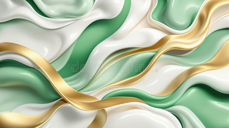 Abstract Composition Featuring Smooth, Organic Shapes Stock ...