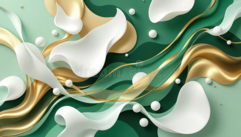 Abstract Composition Featuring Smooth, Organic Shapes Stock ...