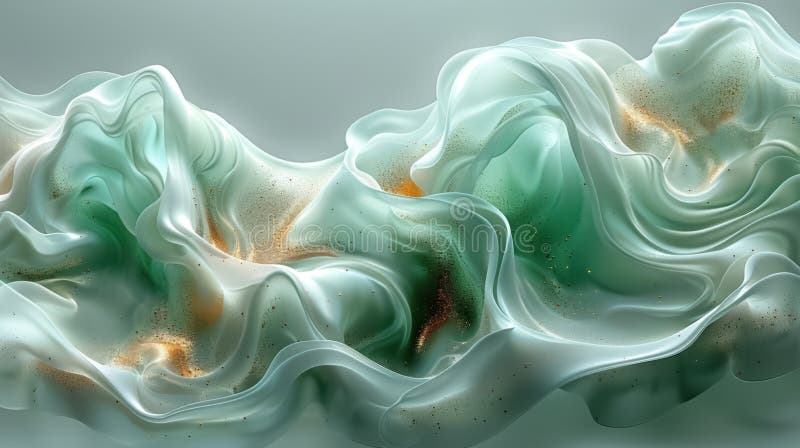 Abstract Composition Featuring Smooth, Organic Shapes Stock ...