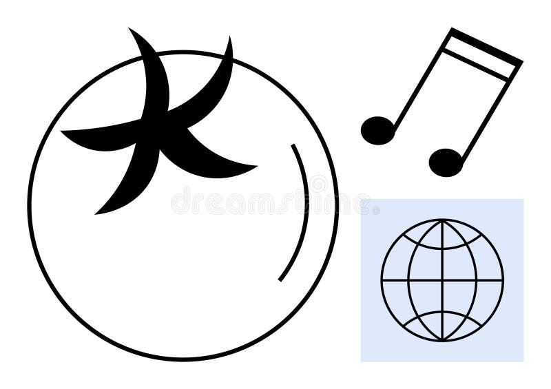 Starfish Graphic Musical Note Stock Illustrations – 4 Starfish Graphic ...