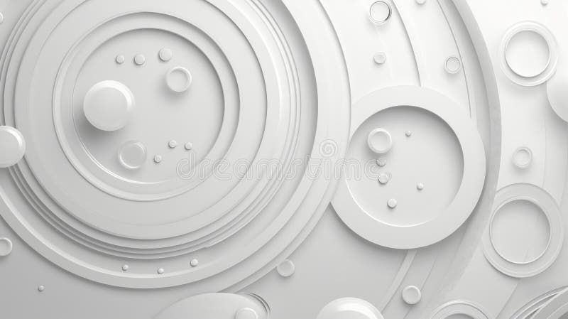 Abstract White Circular Design Stock Image - Image of modern, elegant ...