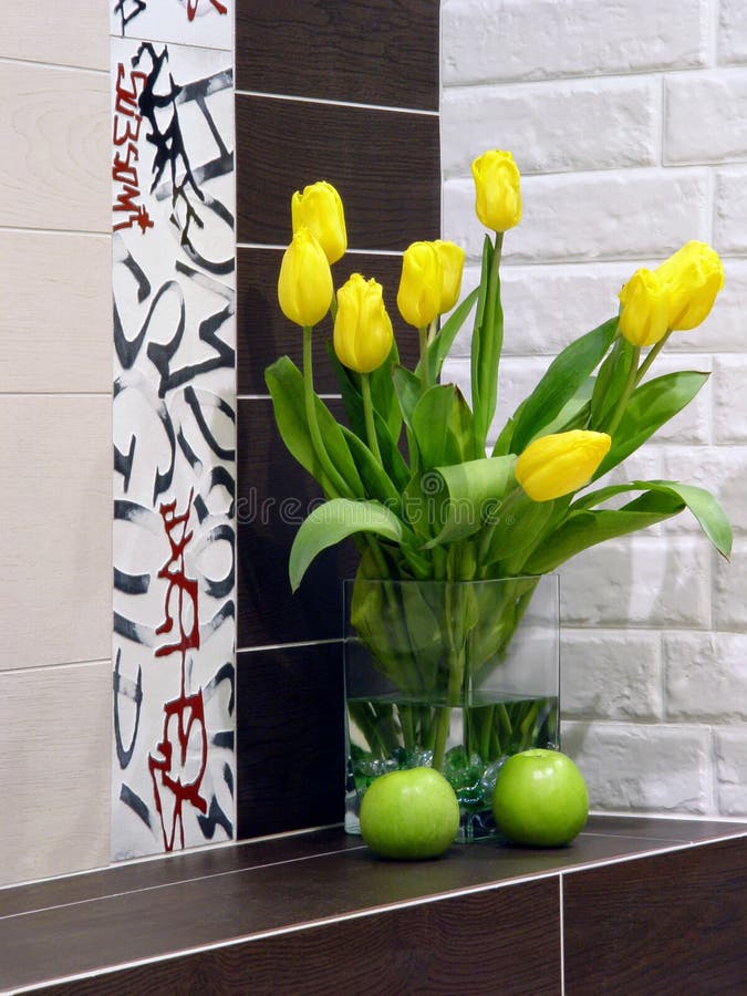 Abstract Composition with Flowers Stock Image - Image of idea, elegance ...