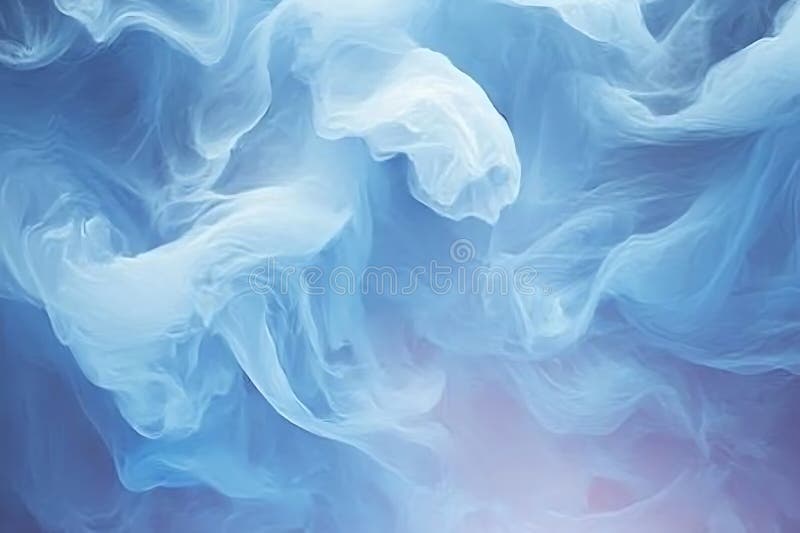 Abstract Composition of Flowing Blue and White Ethereal Forms Stock ...