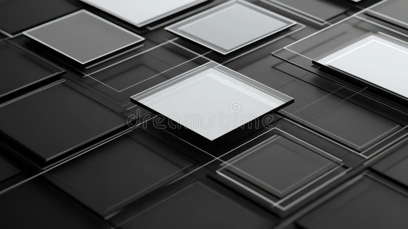 Abstract Composition of Frames Illustrating Gestalt Principles in ...