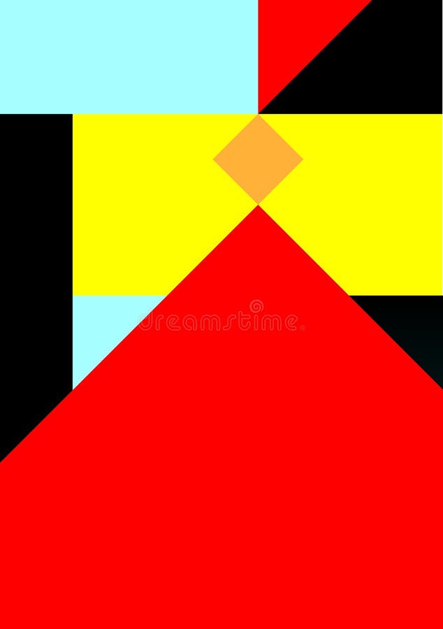 Abstract Composition with Geometric Shapes. Design of Poster Template ...