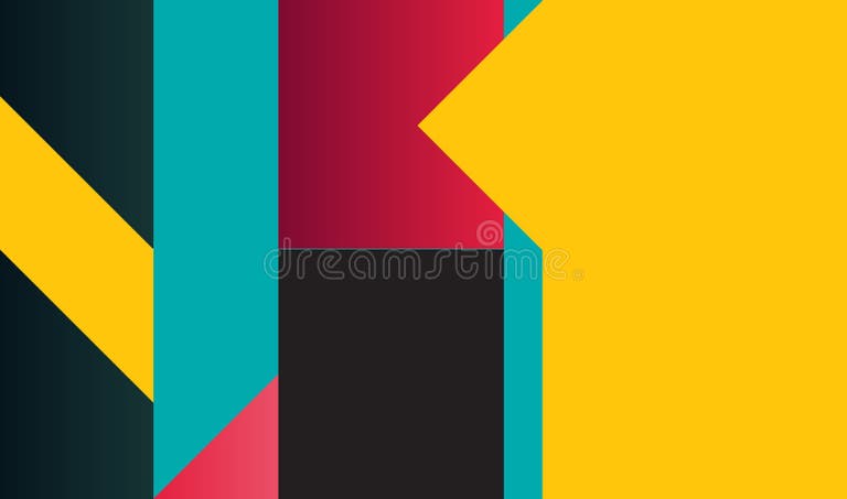 Abstract Composition with Geometric Shapes. Design of Poster Template ...