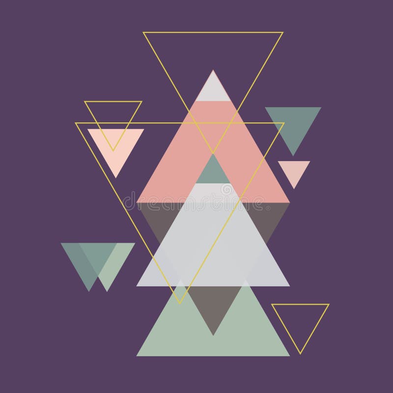 Abstract Composition of Geometric Shapes. Stock Vector - Illustration ...