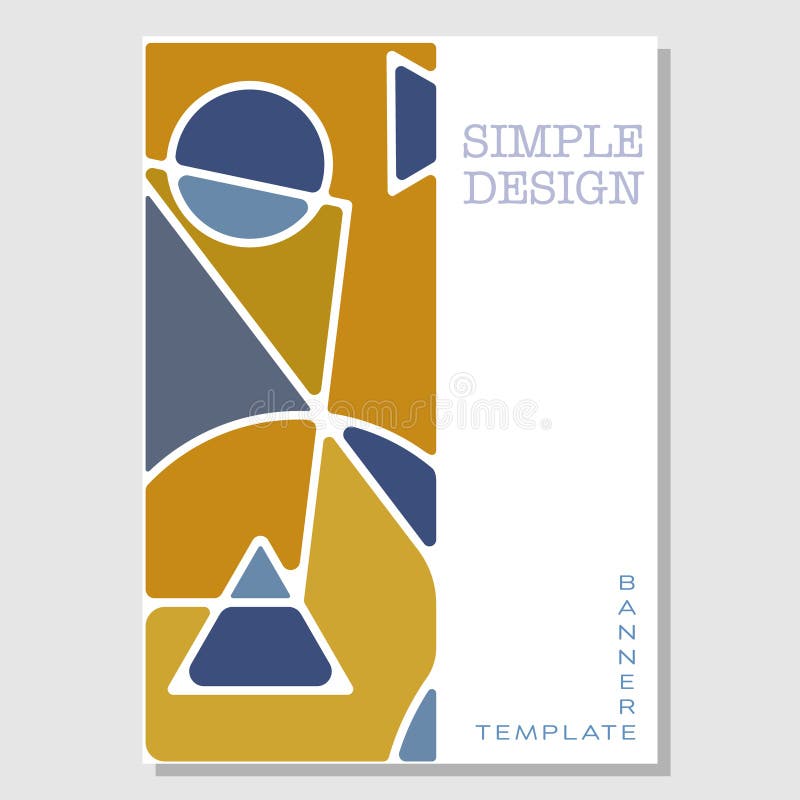 Abstract Composition of Geometric Shapes. Layout and Ideas for Title ...