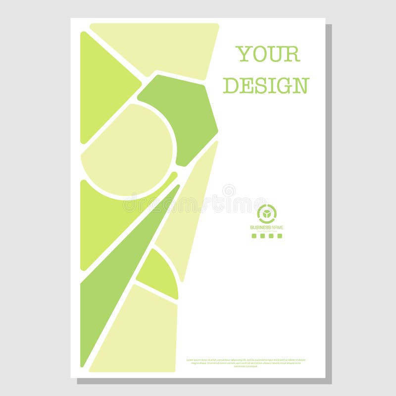 Abstract Composition of Geometric Shapes. Layout and Ideas for Title ...