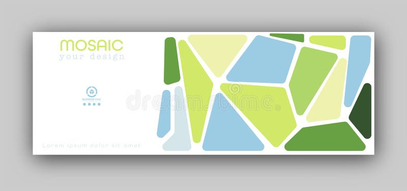 Abstract Composition of Geometric Shapes. Layout and Ideas for Title ...