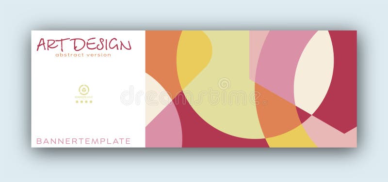 Abstract Composition of Geometric Shapes. Layout and Ideas for Title ...