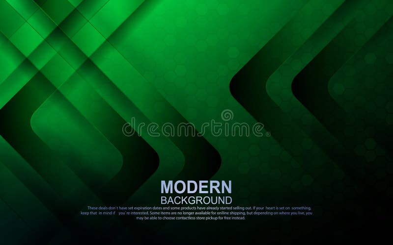 Abstract Composition in Green Color, Set of Arrows with Rounded Corners ...