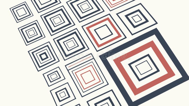 Abstract Composition of Layered and Tilted Squares Vector Design ...