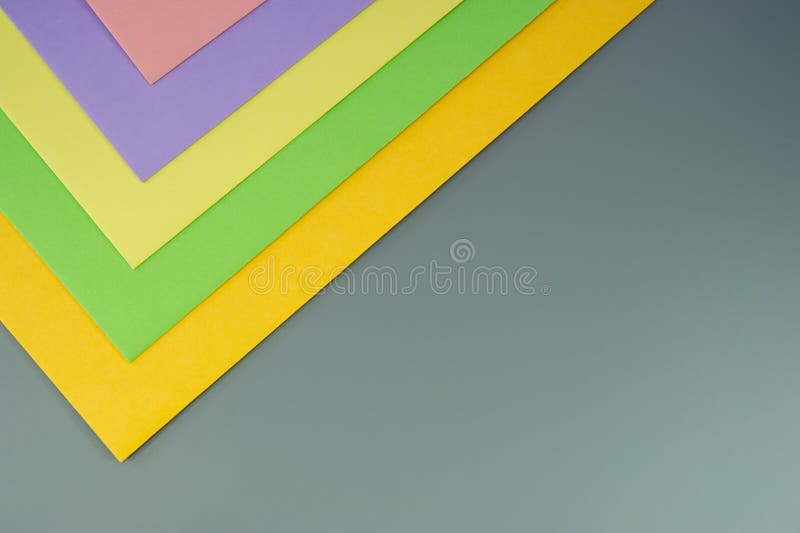 Abstract Composition of Multi-colored Paper Sheets Lie in Layers ...