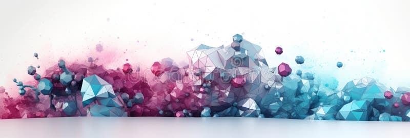 Abstract Composition of Organic Molecules and Atoms Stock Illustration ...